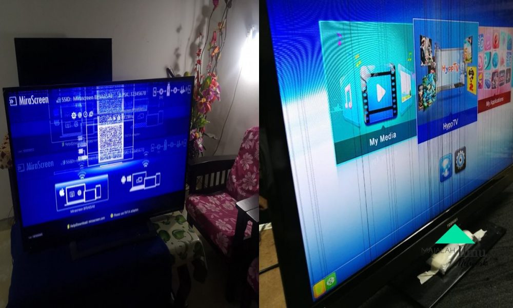 Tips Membaiki TV LED Gambar Bergoyang Dan Bergaris, Bahan Cuma Guna ...