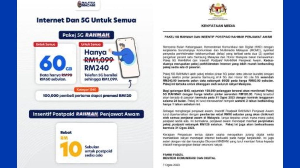 Pakej 5G RAHMAH: Pelan Data Postpaid & Promosi Telefon Pintar 5G ...